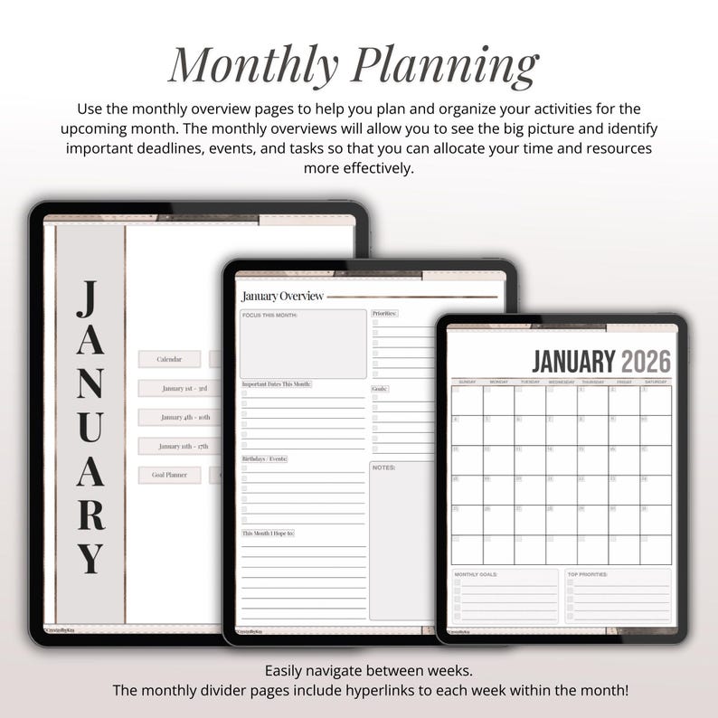 2026 Digital Daily Planner for Goodnotes and Notability That Can Be ...