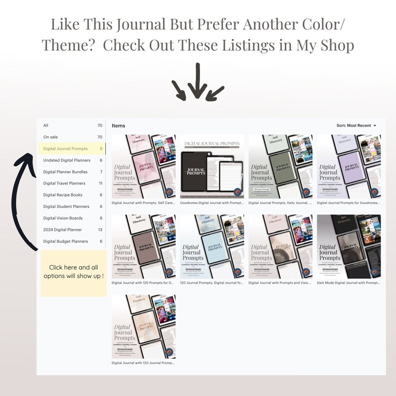 Digital Journal Prompts, Daily Journal, Goodnotes Notebook, Writing ...