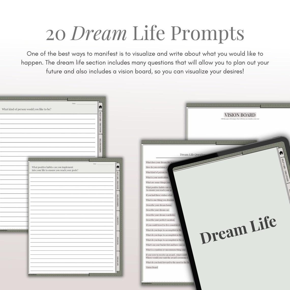 Digital Journal Prompts, Daily Journal, Goodnotes Notebook, Writing ...