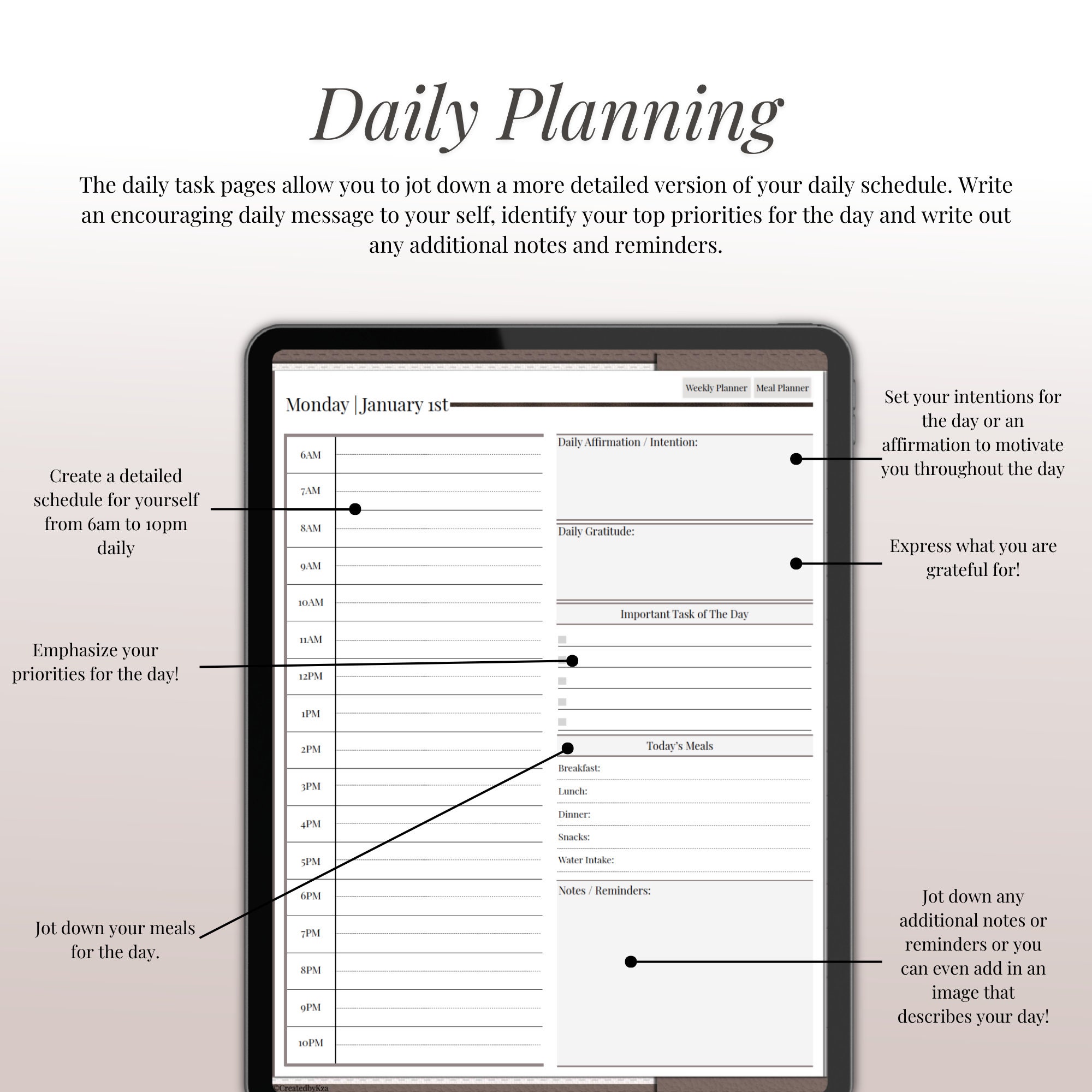 2024 Digital Planner Bundle for Goodnotes, 2024 Daily Planner, Vision ...