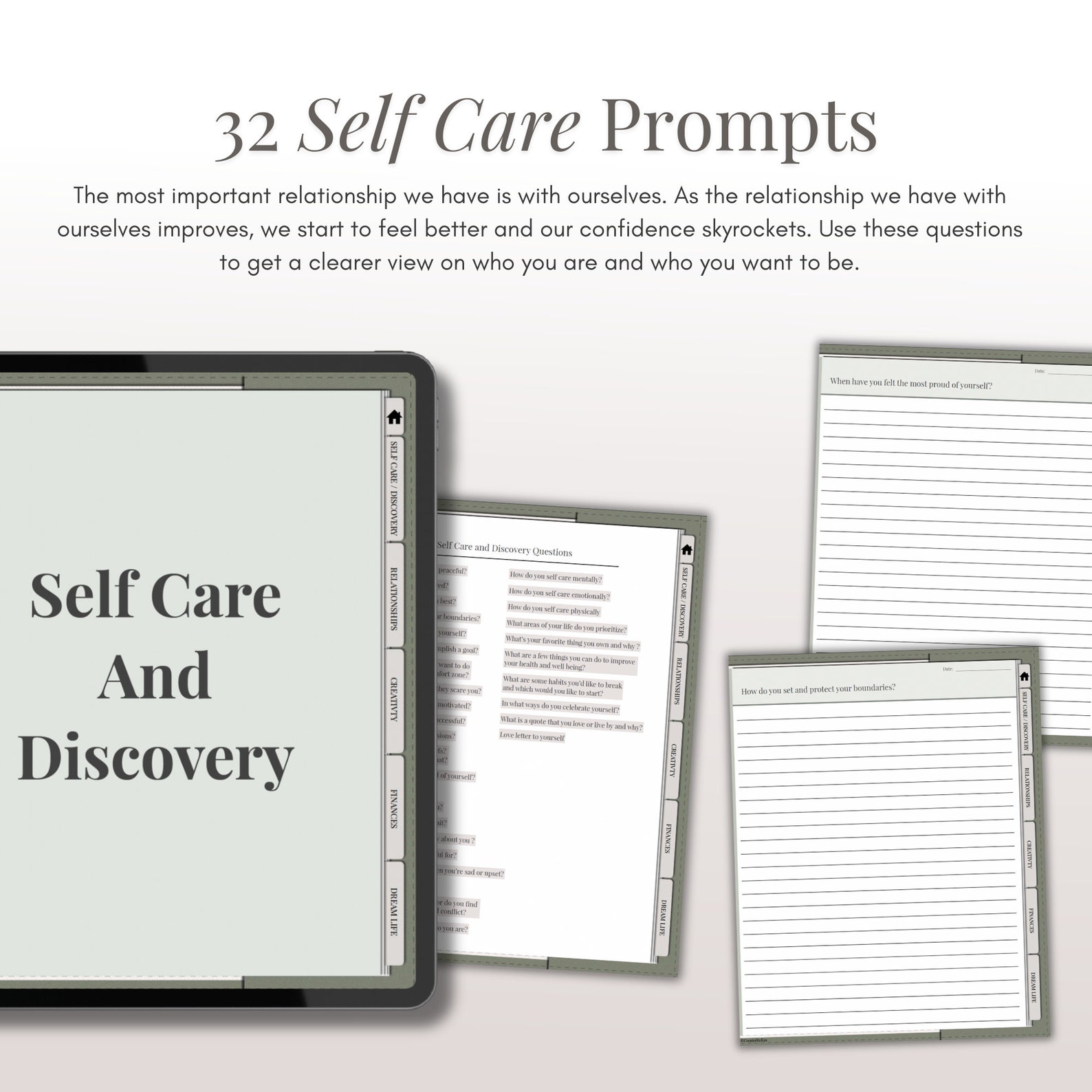 Digital Journal Prompts, Daily Journal, Goodnotes Notebook, Writing ...