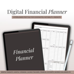 Digital Budget Planner, Finance Planner for Goodnotes and Notability ...