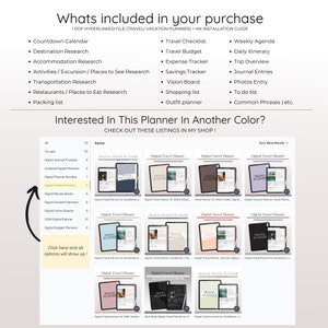 Digital Travel Planner for Goodnotes and Notability, Trip Planner and ...