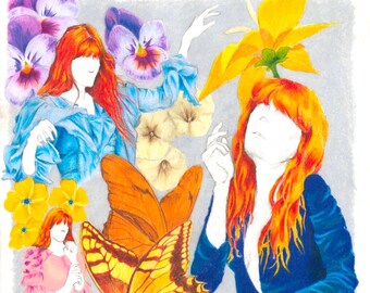 Florence the Machine Print Original Artwork - Etsy