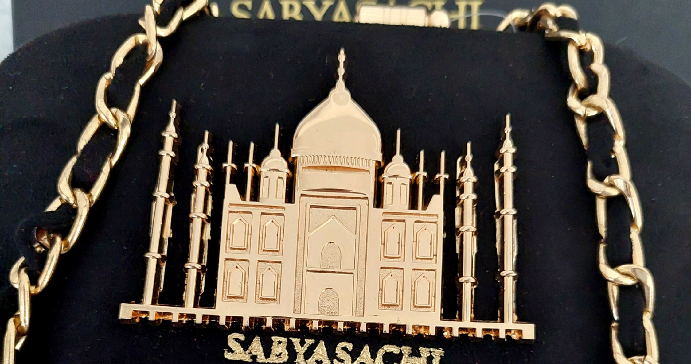 BLACK and GOLD CLUTCH, Taj Mahal Bag, Sabyasachi Design Evening Bag ...