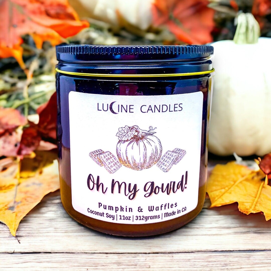 Pumpkin Pecan Waffles Scented Candle – Cozy Fall Candle for Home, Warm ...