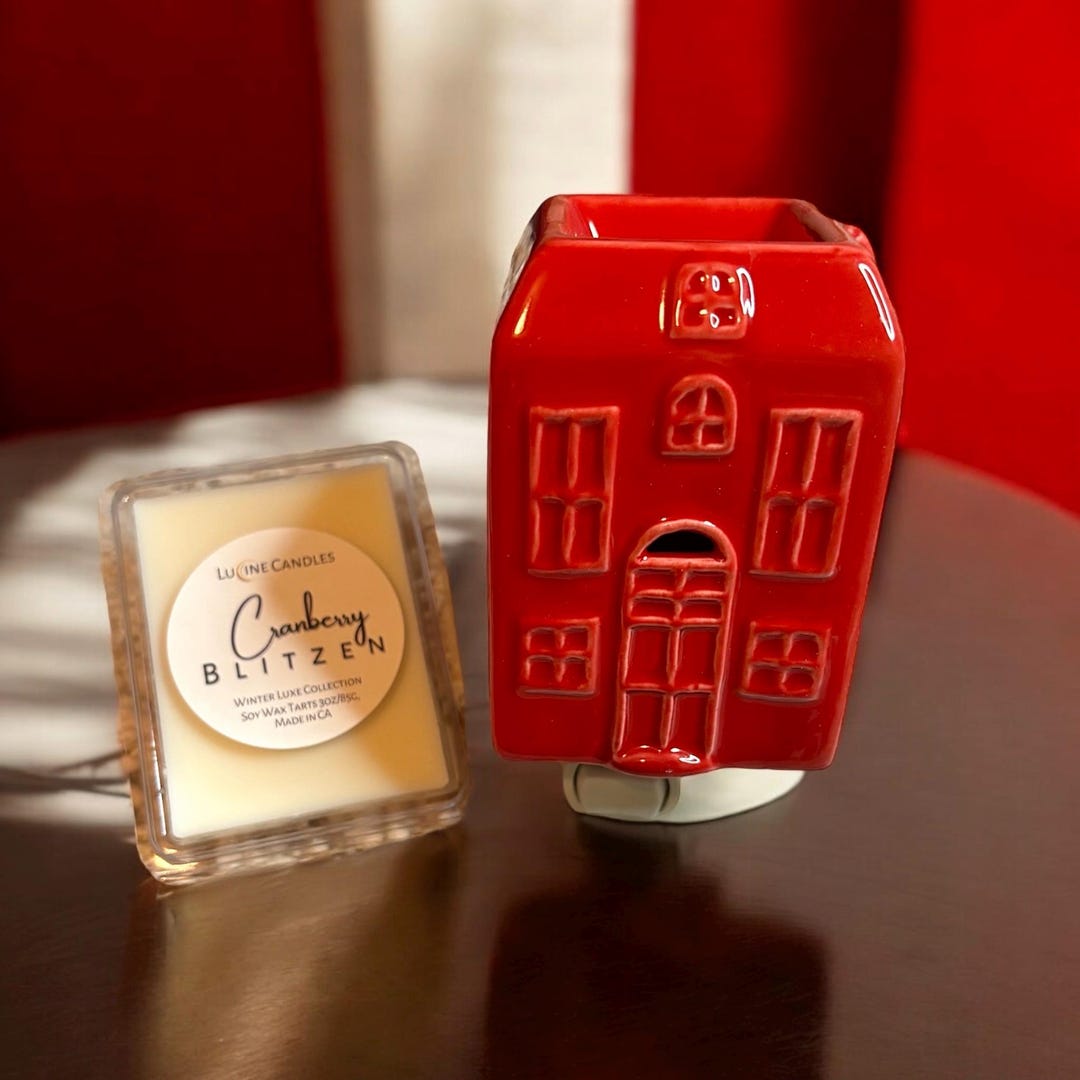 Christmas Plug-in Fragrance Warmer With Cranberry Wax Melt: Holiday ...