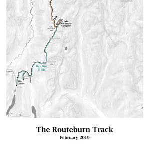 Customisable Routeburn Track Map - Etsy
