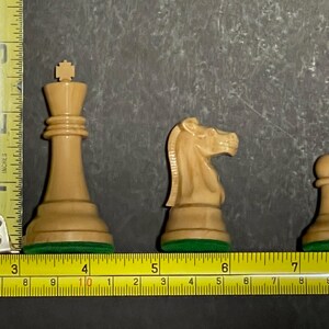 VINTAGE - GALLANT KNIGHT Chess Set - "wood Grain" - Weighted ...