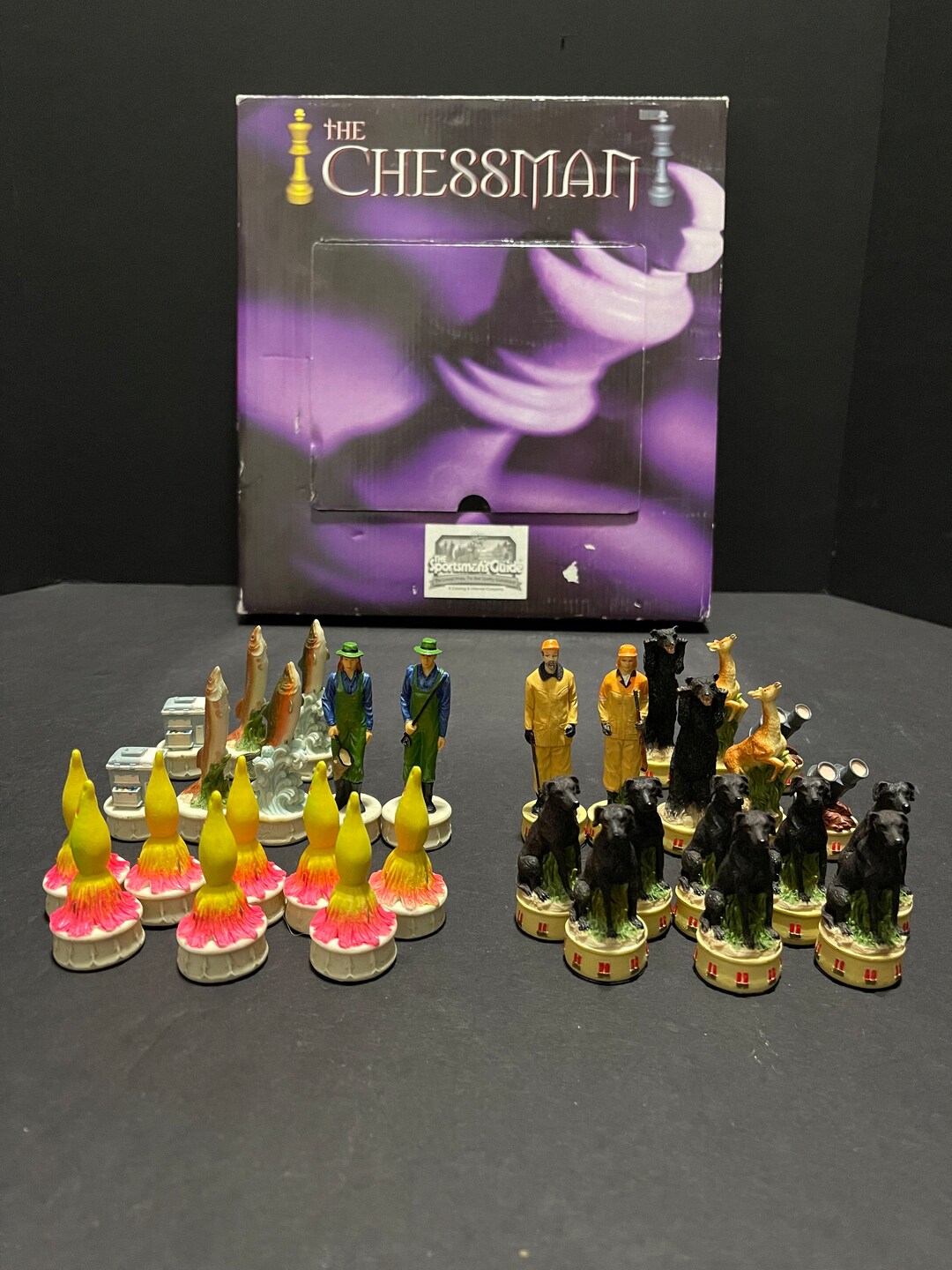 New-in-box - OUTDOORSMEN Chess Set - HUNTER Vs. FISHERMAN - Great for ...