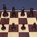 VINTAGE GALLANT KNIGHT Chess Set wood Grain Weighted Beautifully Made ...