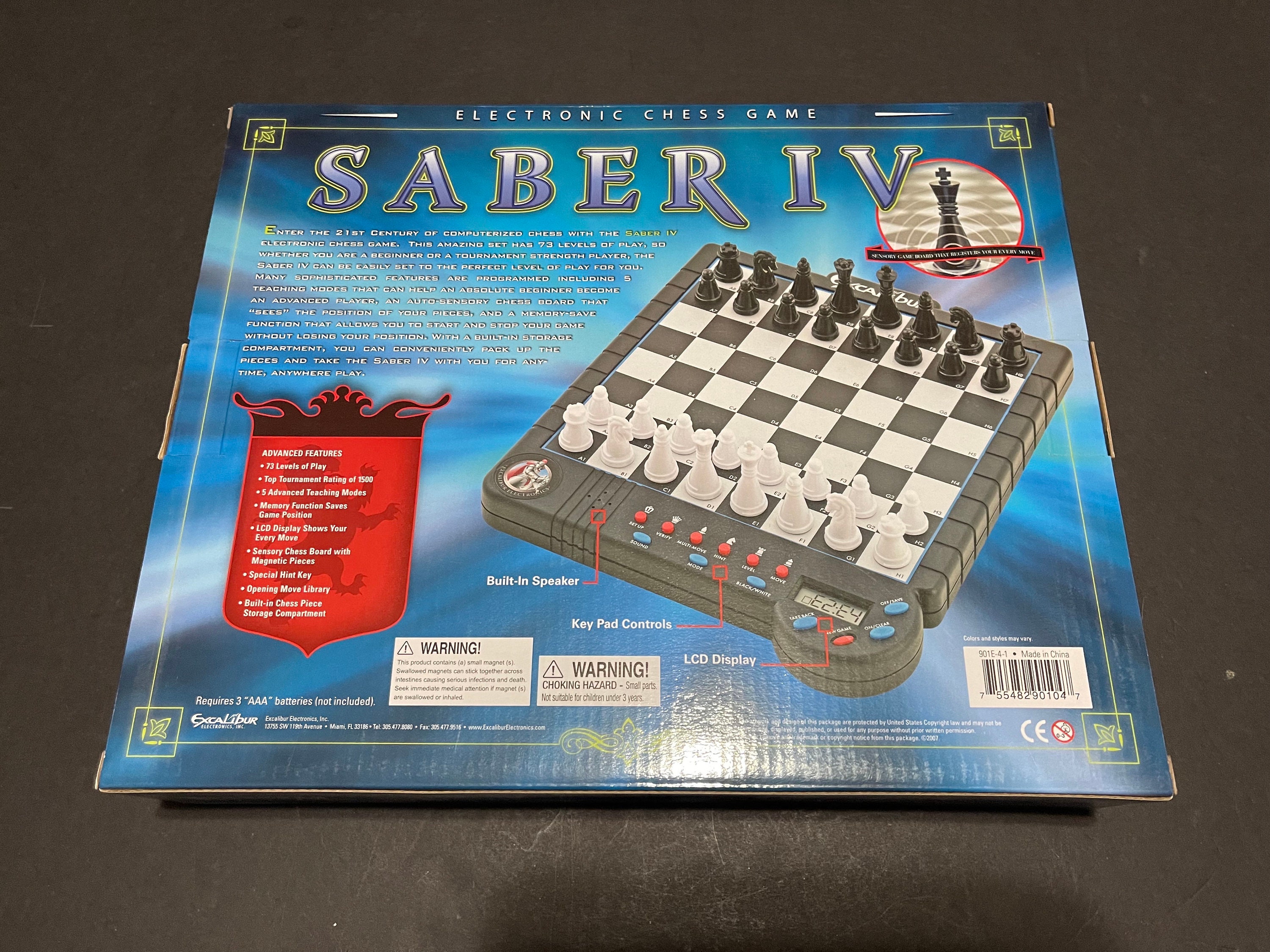SABER IV COMPUTER Chess Set Brand New in Box Never Used - Etsy