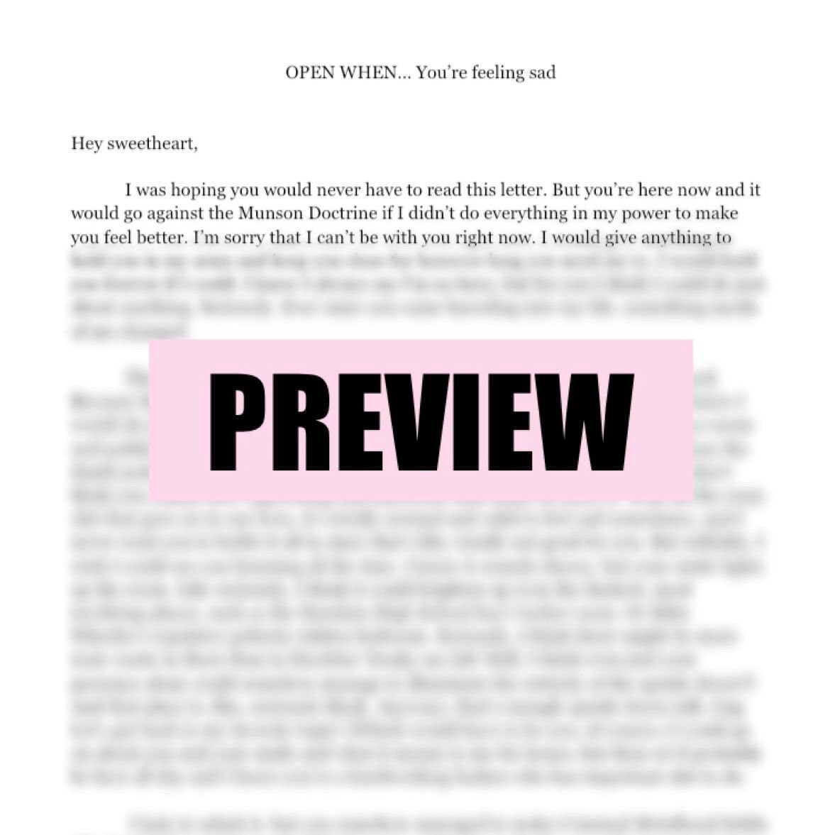 Eddie Munson Comfort Letter Instant Digital Download - "open WHEN ...