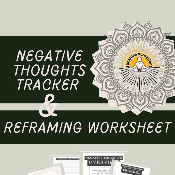 Reframing Worksheet - Etsy