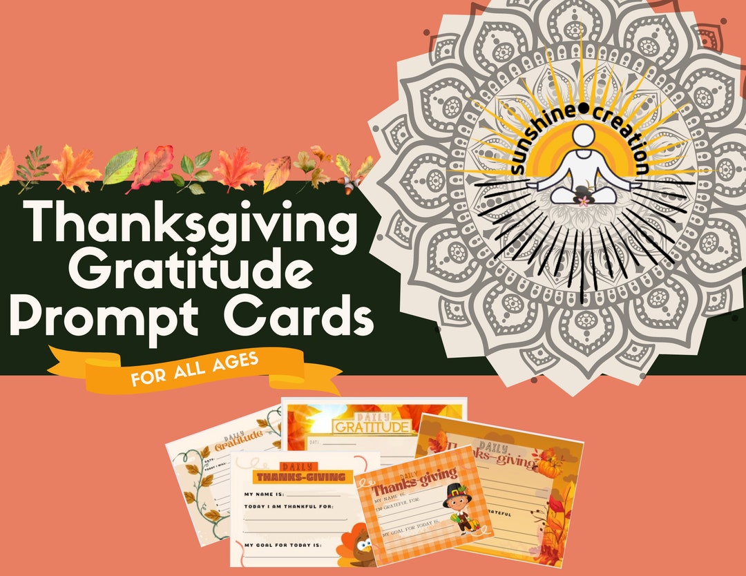 Thanksgiving Gratitude Journal Printable Gratitude Journal for Kids for ...