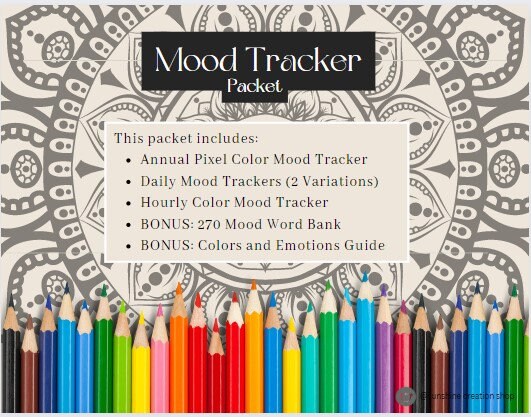 Mood Tracker Worksheet Pack Printable Worksheets for Emotional ...