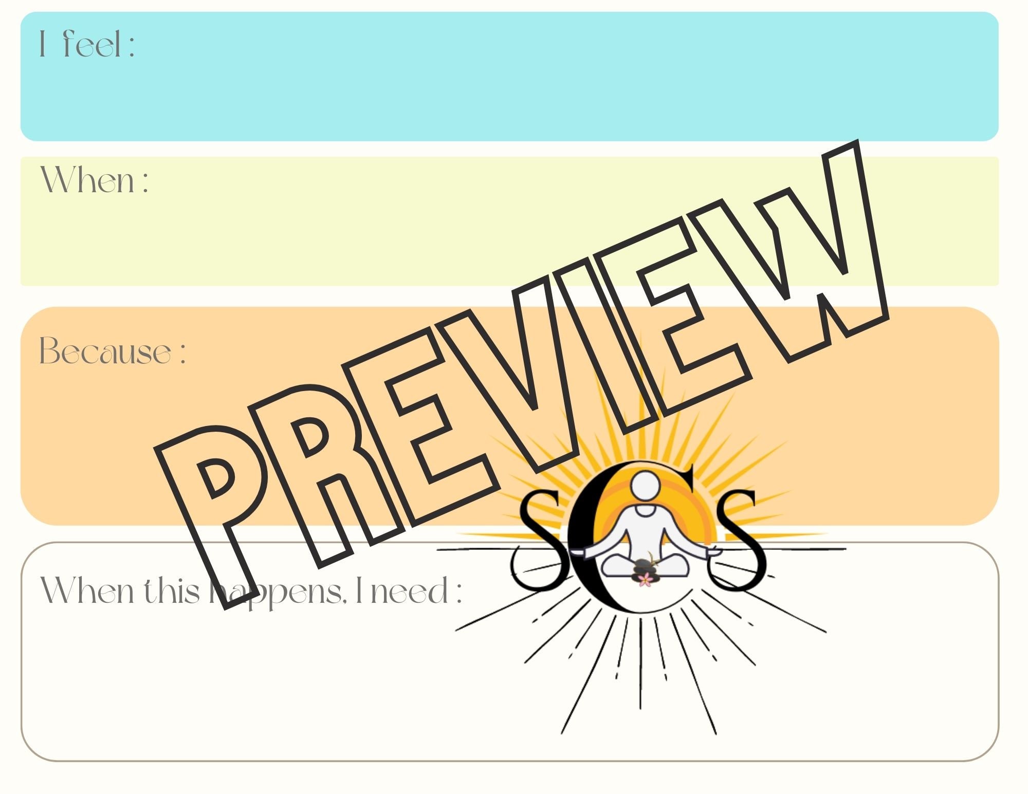 I Feel Statement Worksheet Bundle | Printable Worksheets for Kids | for ...