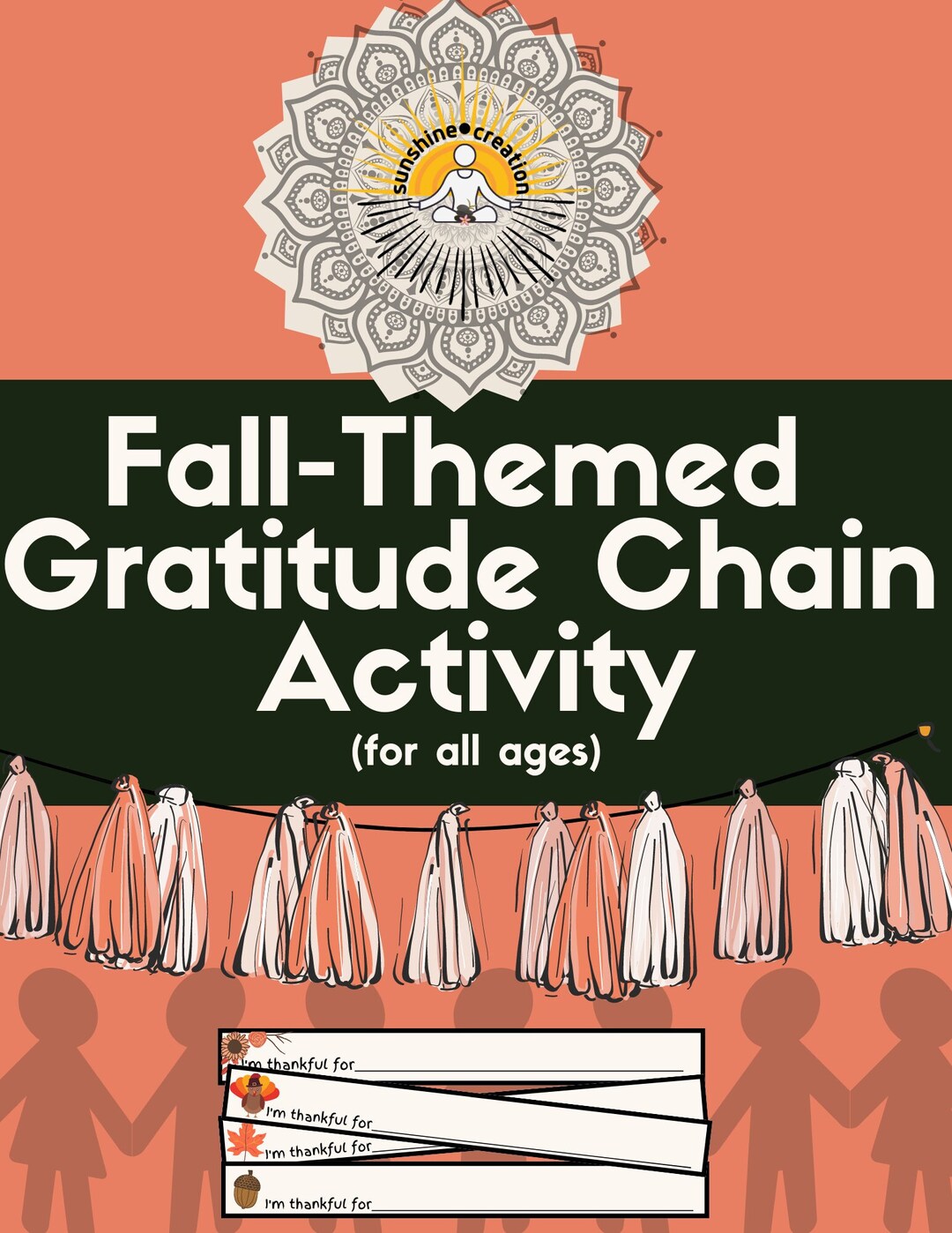 Gratitude Chain Craft Printable Craft for Kids Printable Gratitude ...
