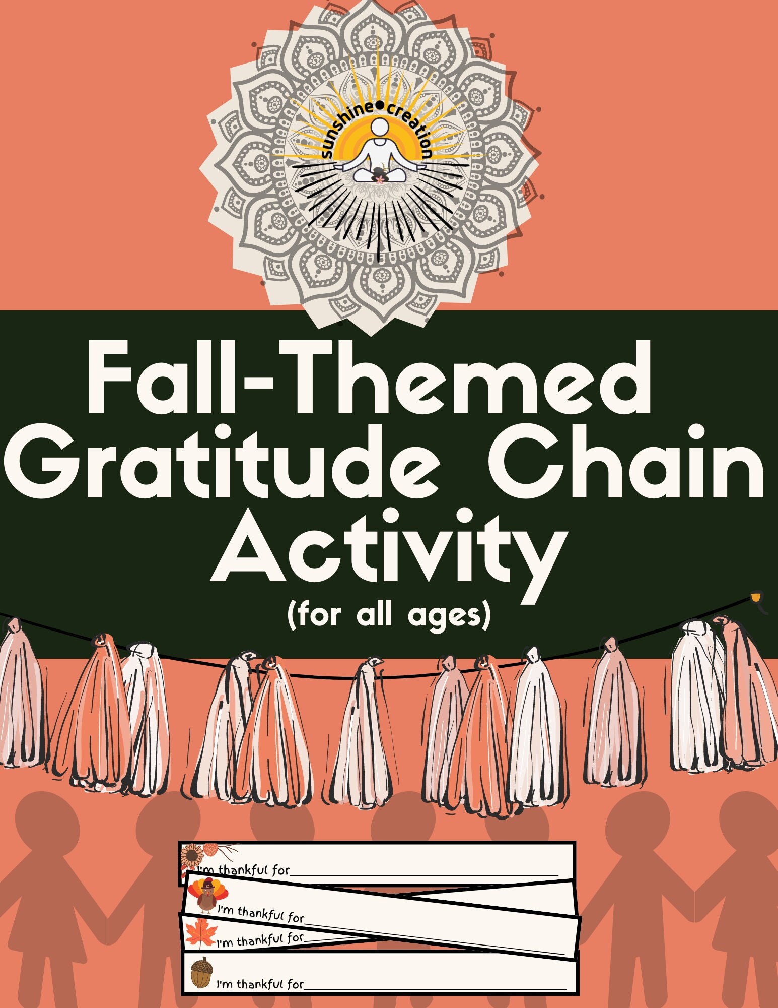 Gratitude Chain Craft Printable Craft for Kids Printable Gratitude ...