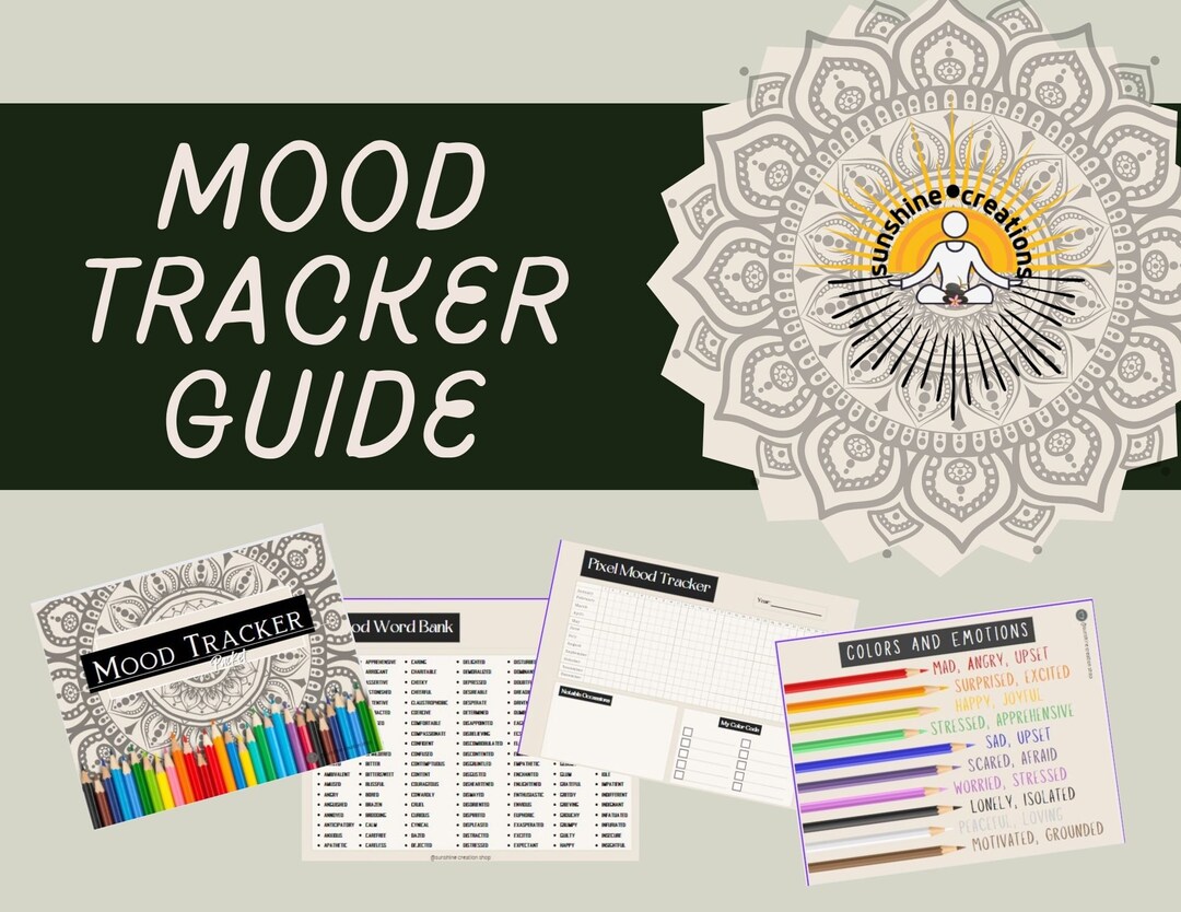 Mood Tracker Worksheet Pack Printable Worksheets for Emotional ...