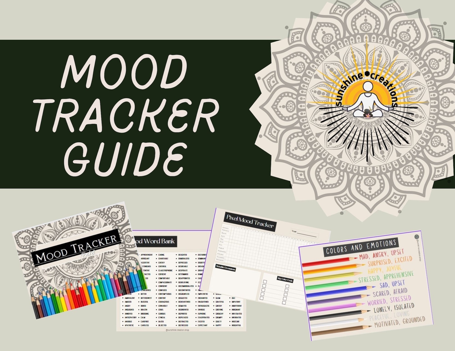Mood Tracker Worksheet Pack Printable Worksheets for Emotional ...