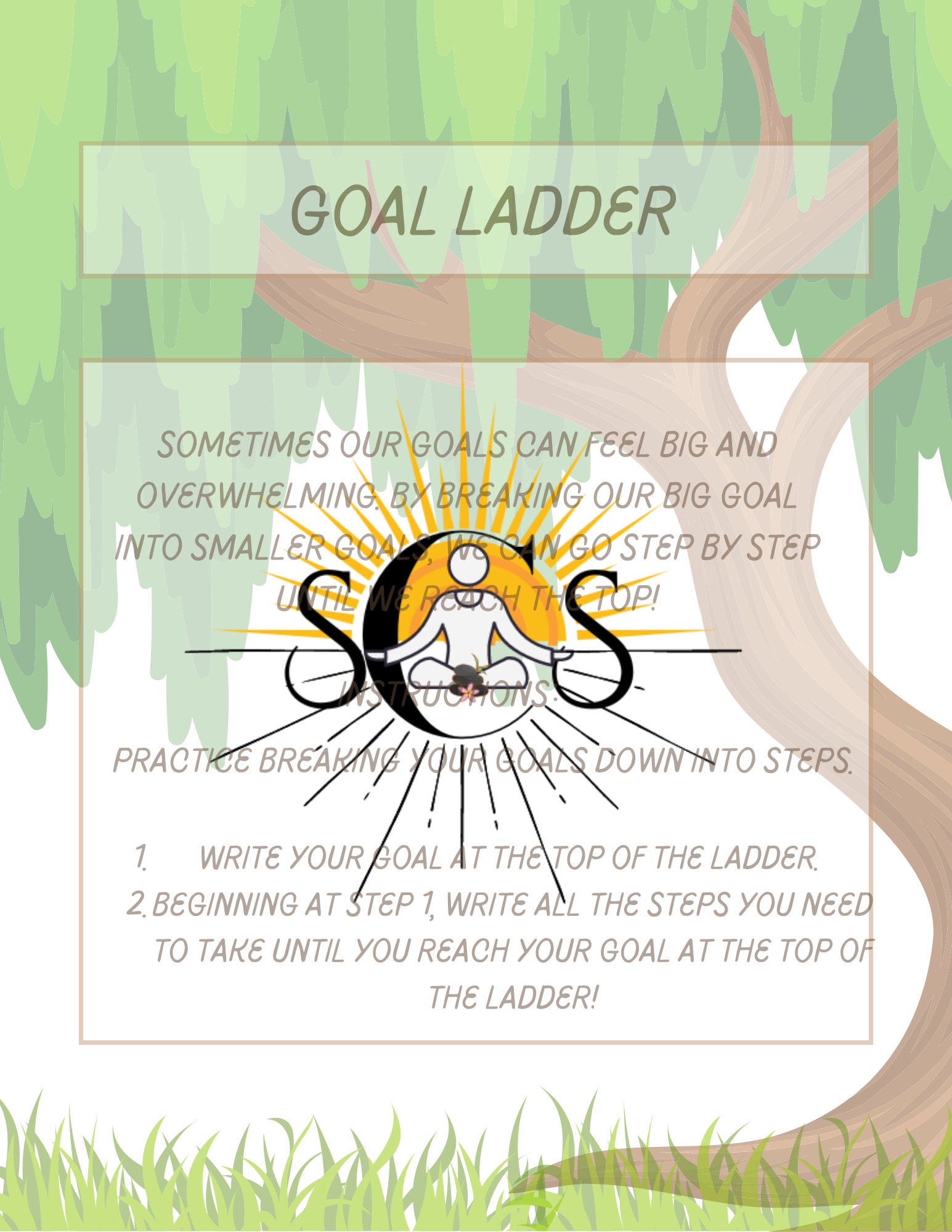 Goal Setting Worksheet | Printable Worksheet for Kids | Worksheet for ...