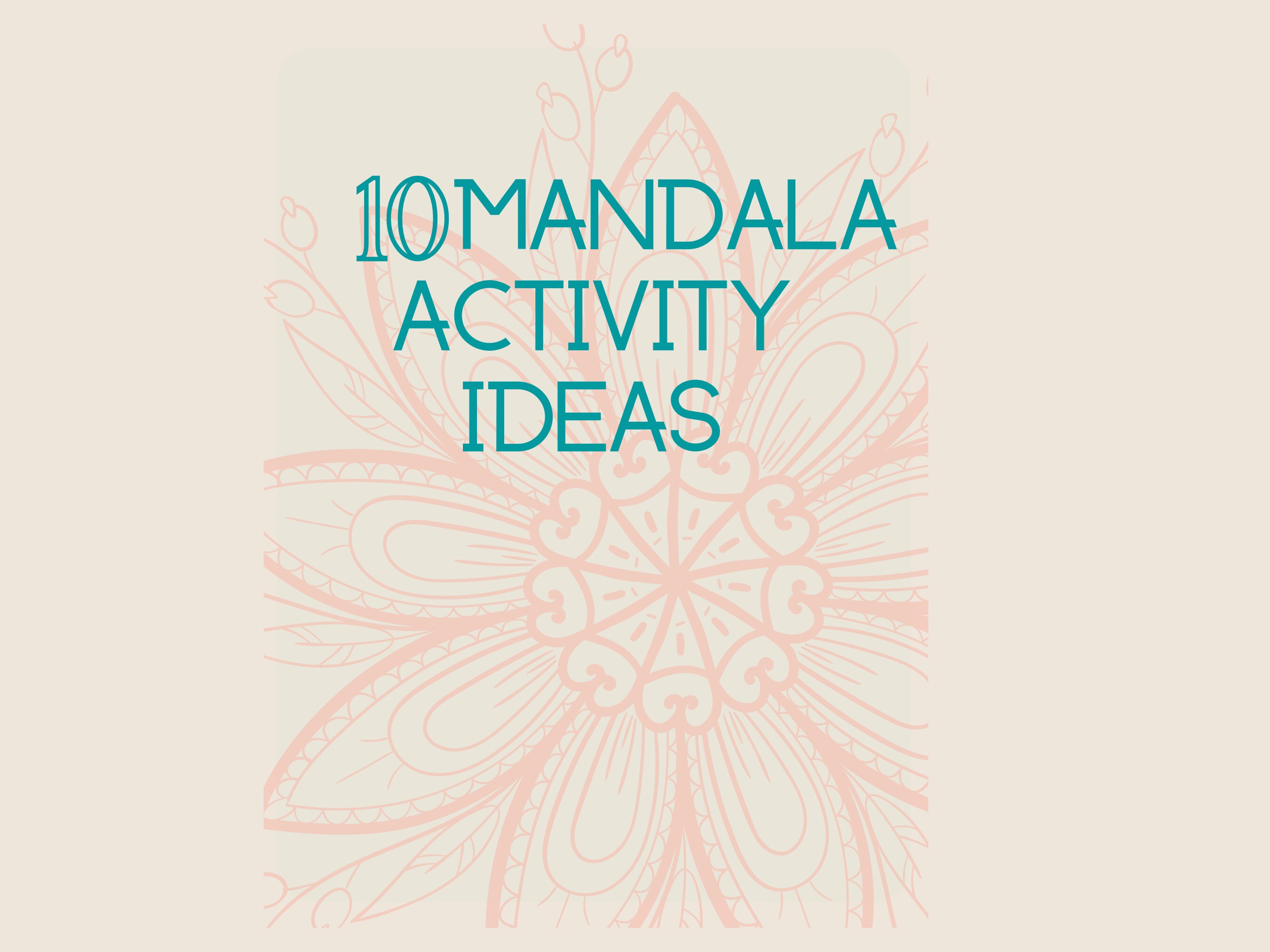 10 Mandala Activity Ideas | Printable Worksheets | Mandala Activity ...