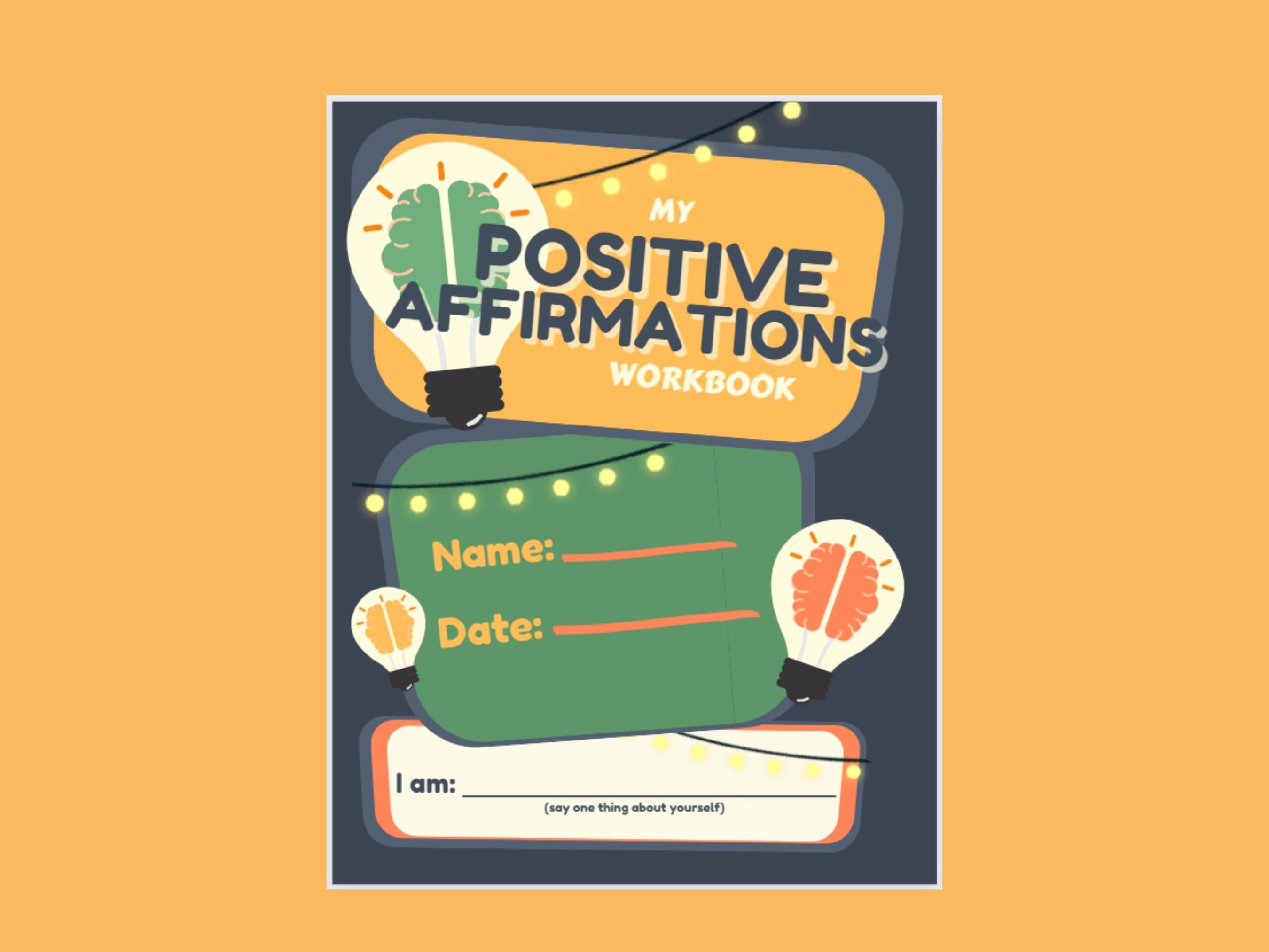Positive Affirmations | Positive Thinking | Printable Worksheets for ...