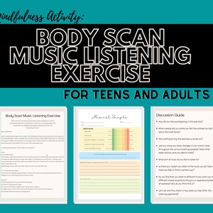 Body Scan Music Listening Activity | Printable Worksheets for Teens ...