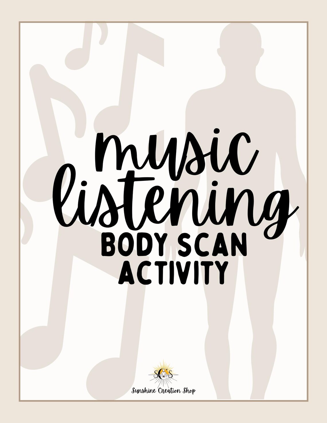 Body Scan Music Listening Activity | Printable Worksheets for Teens ...