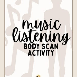 Body Scan Music Listening Activity | Printable Worksheets for Teens ...