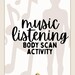 Body Scan Music Listening Activity | Printable Worksheets for Teens ...