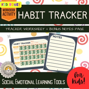 Habit Tracker for Kids | Printable Worksheet for Kids | Multi-function ...