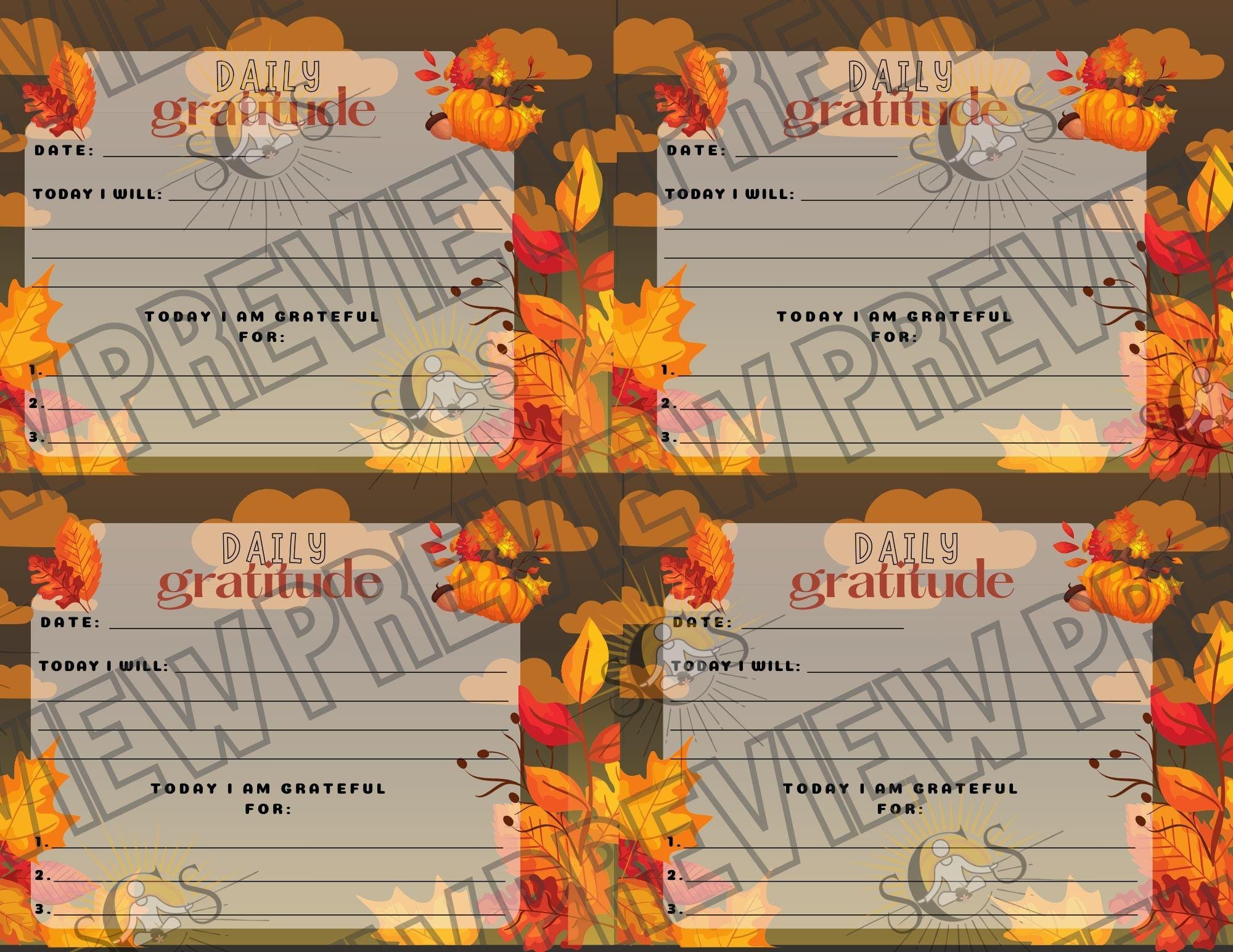 Thanksgiving Gratitude Journal Prompt Cards | for Teens | Printable ...