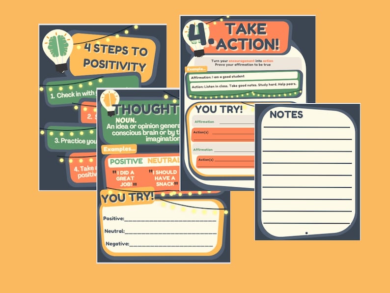 Positive Affirmations | Positive Thinking | Printable Worksheets for ...