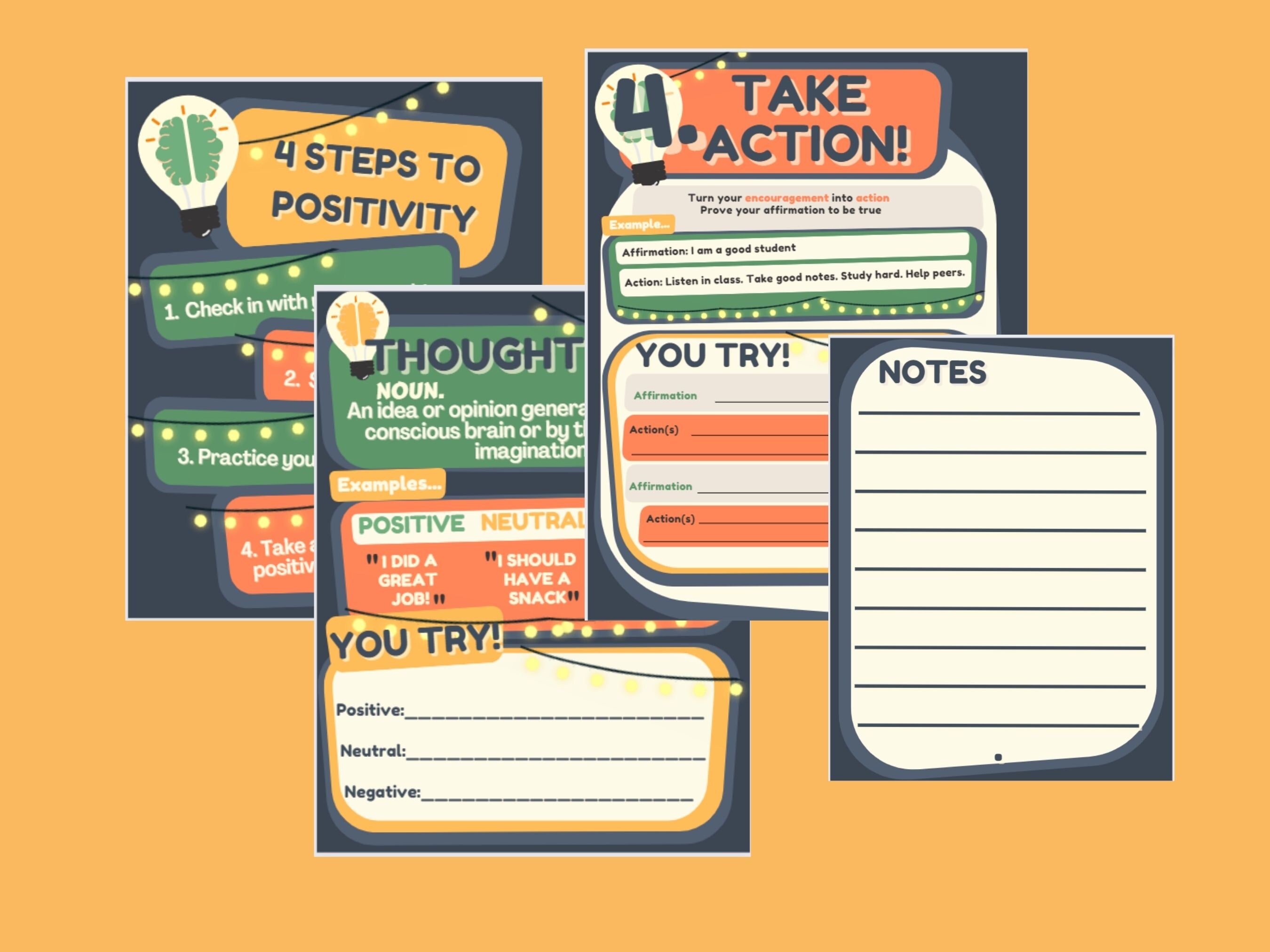 Positive Affirmations | Positive Thinking | Printable Worksheets for ...