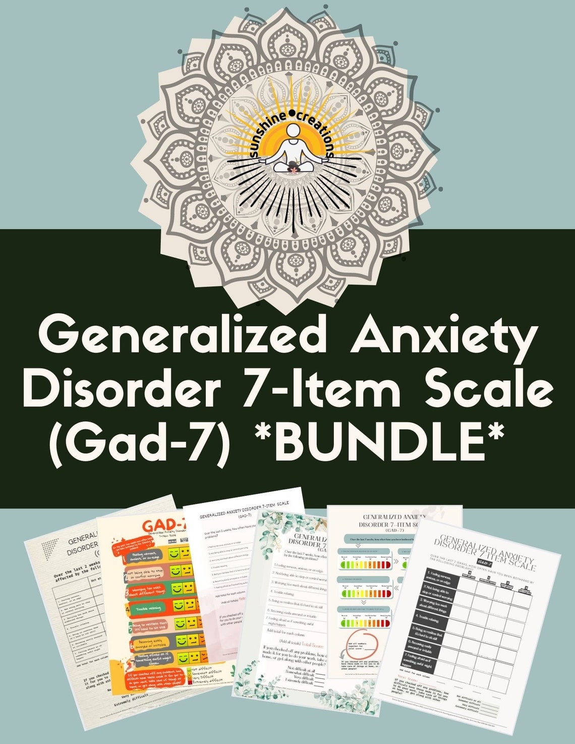 GAD-7 Assessment and Screener | Printable Assessment | Patient Health ...