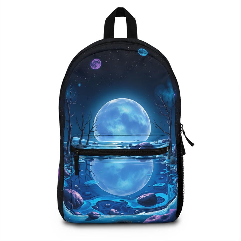 Mystical Night Backpack, Starry Sky Bag, Celestial Travel Pack, Galaxy ...