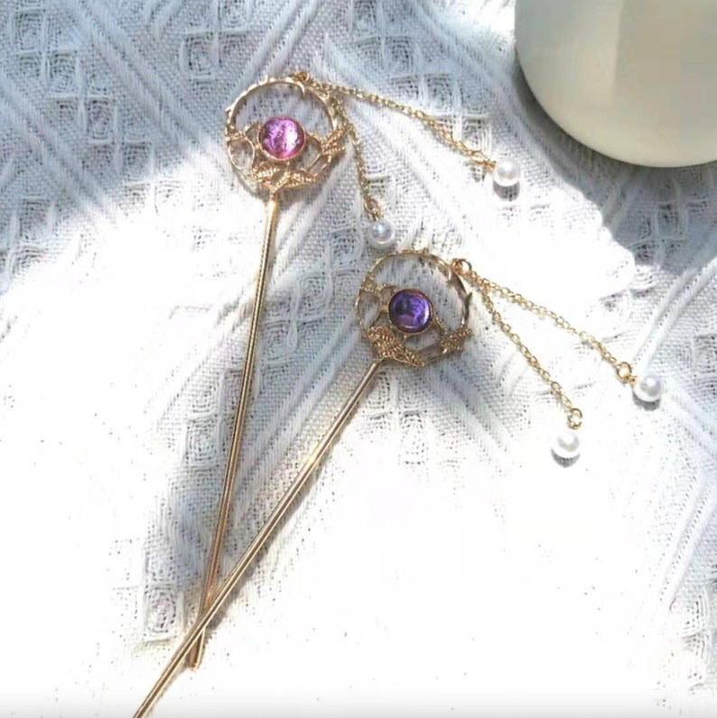 Handmade Metal Hair Sticks Bridal Wedding Jewelry - Etsy