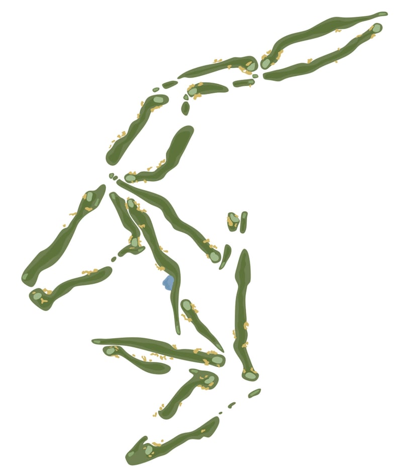 Pinehurst No. 2 | Golf Course | Golf Course Layout | Golf Course ...