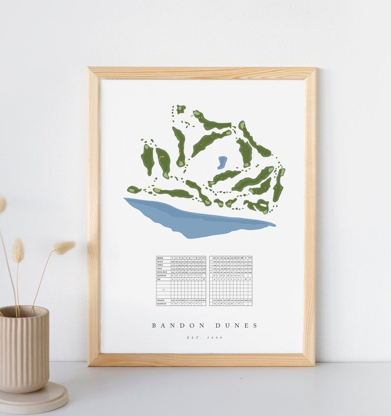 Bandon Dunes | Golf Course Layout | Includes Scorecard | Digital ...