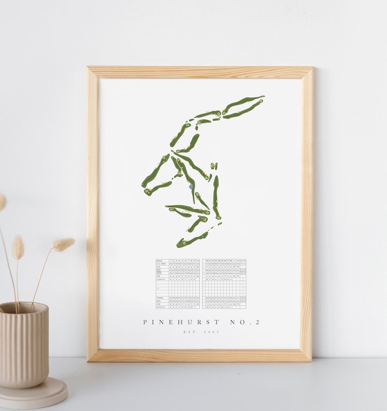 Pinehurst No. 2 | Golf Course | Golf Course Layout | Golf Course ...