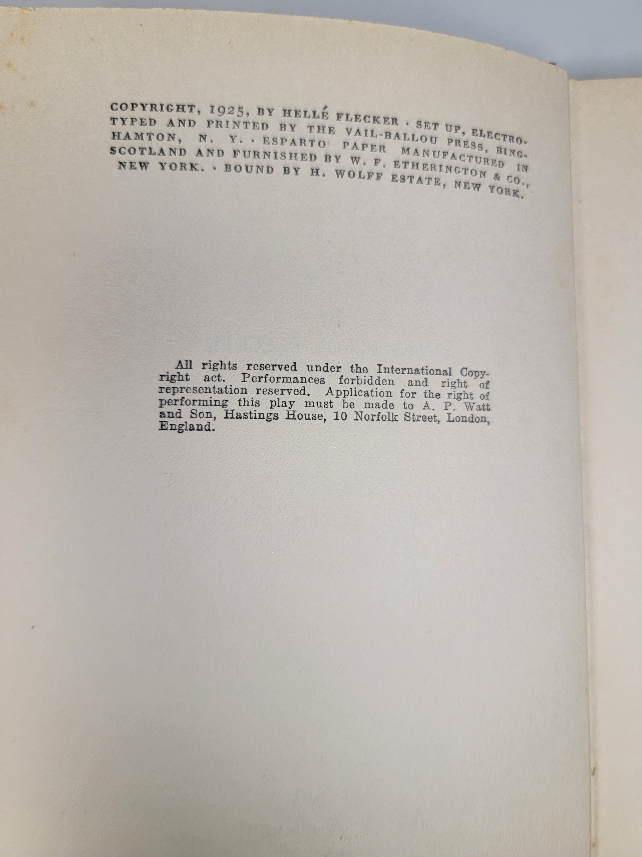 1925 Rare Book / Play Don Juan by James Elroy Flecker - Etsy