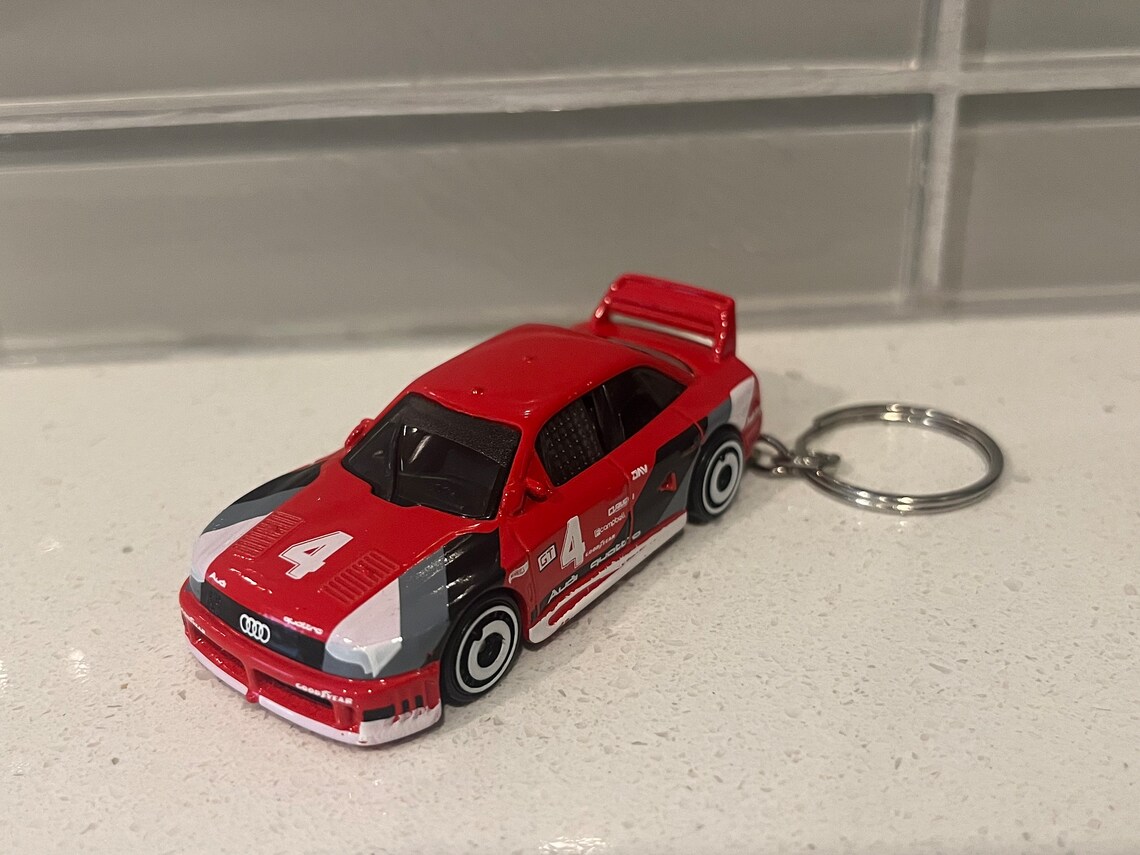Audi ‘90 Quattro Novelty Keychain Made From 1/64 Diecast Model Scale ...