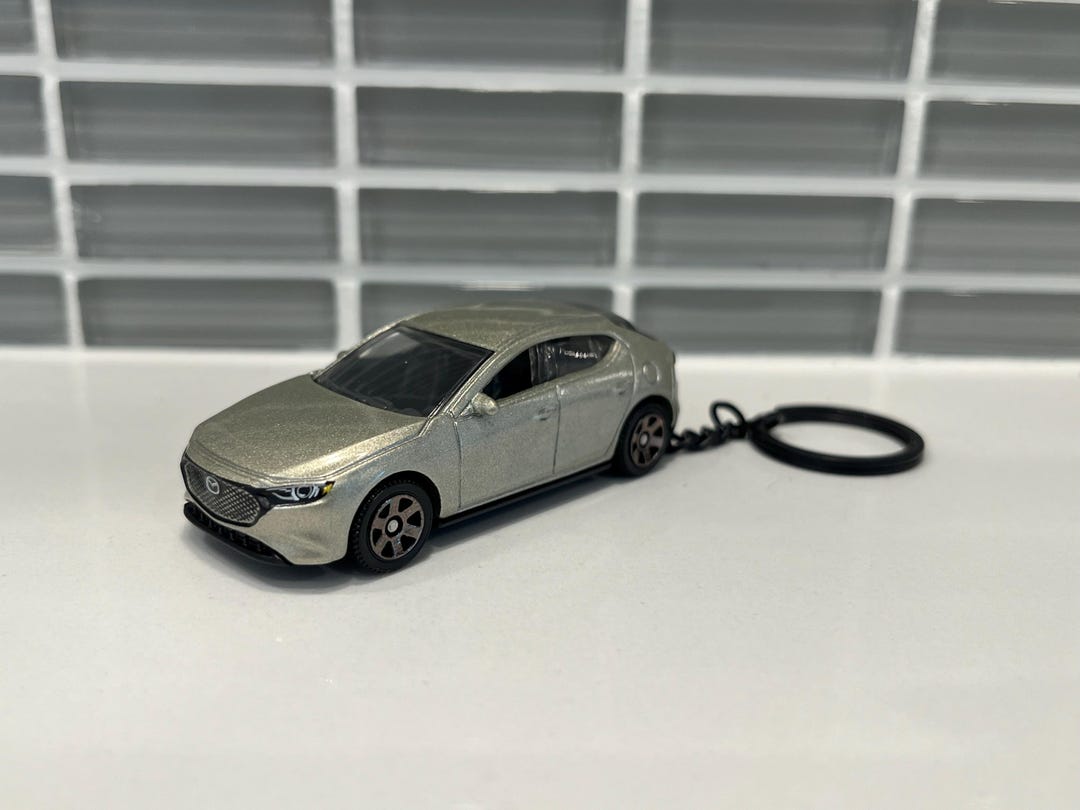 2019 Mazda 3 Novelty Keychain Made From 1/64 Diecast Model Scale Car - Etsy