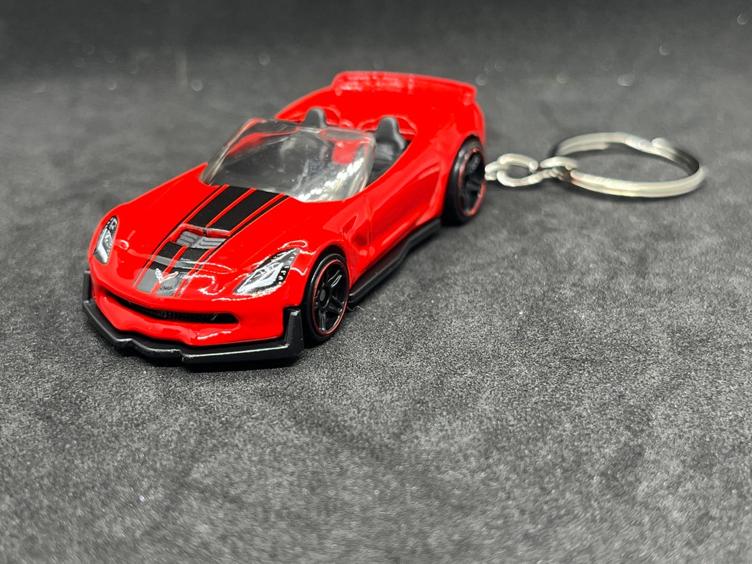 Corvette C7 Z06 Convertible Novelty Keychain Made From 1/64 Diecast ...