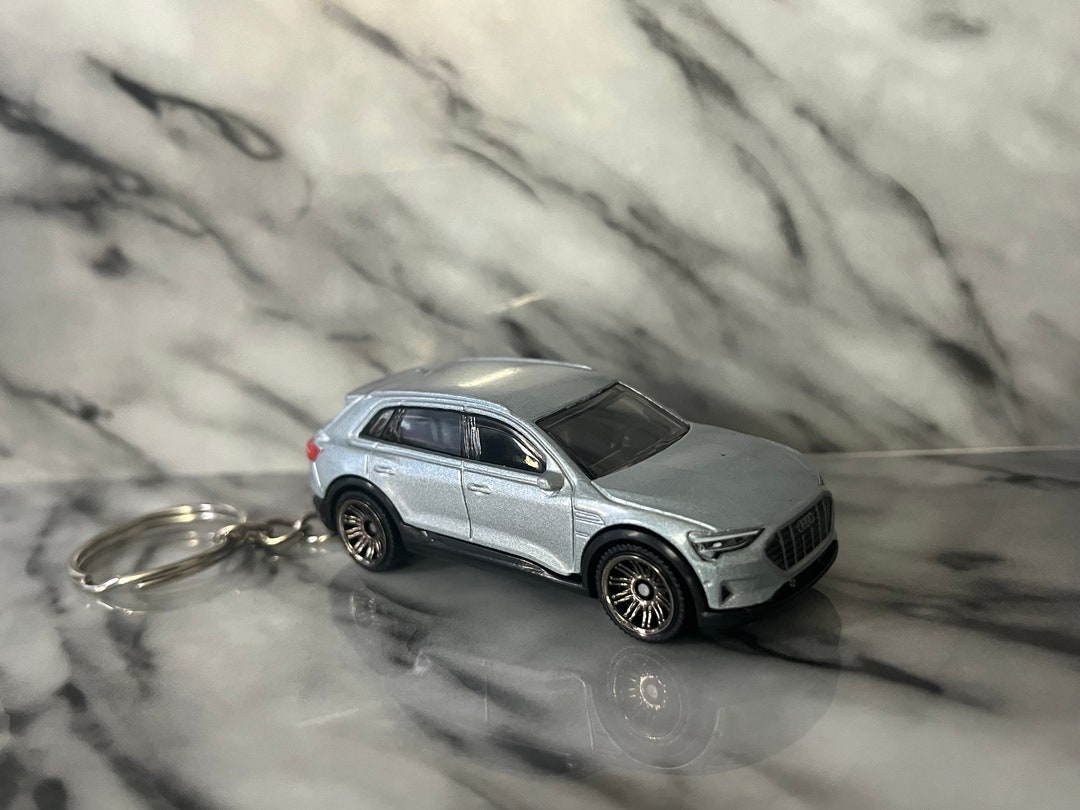Audi E-tron Novelty Keychain Made From 1/64 Diecast Model Scale Car - Etsy