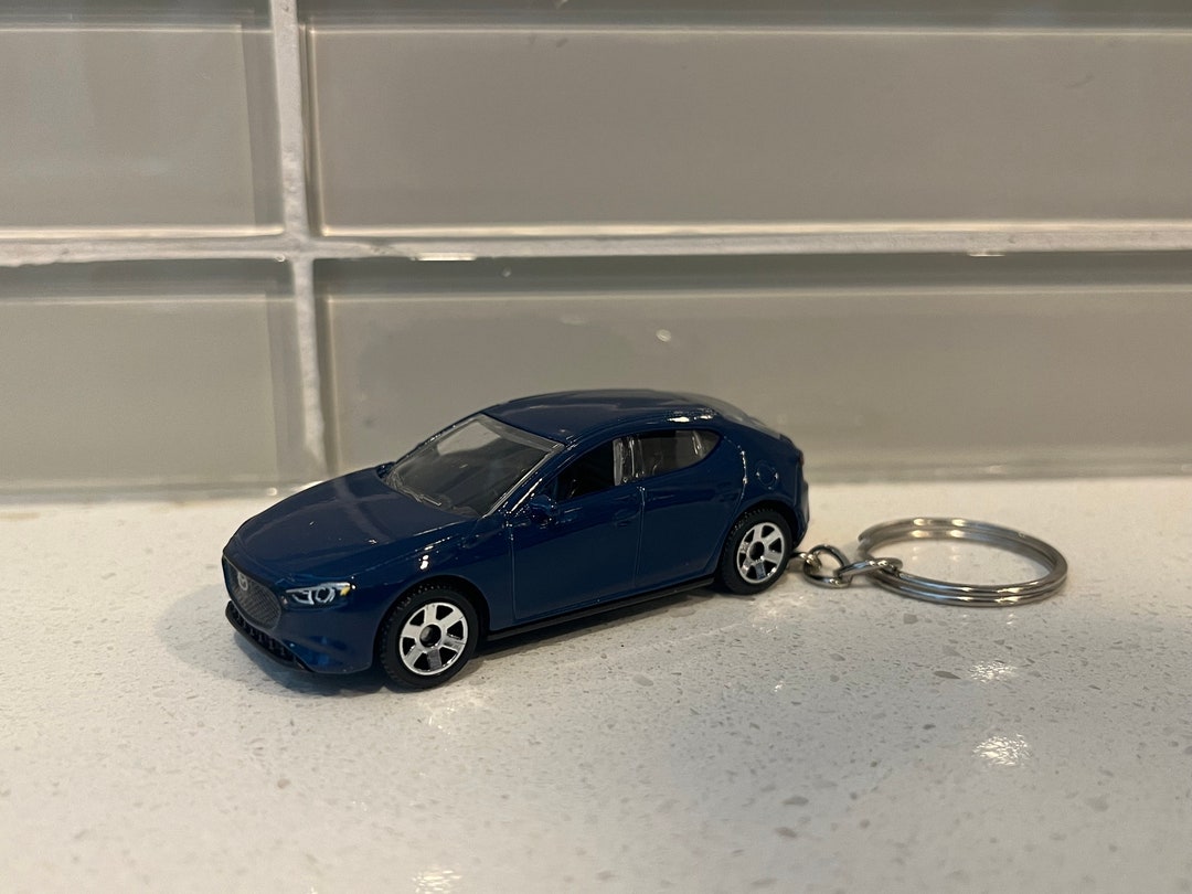 2019 Mazda 3 Novelty Keychain Made From 1/64 Diecast Model Scale Car - Etsy
