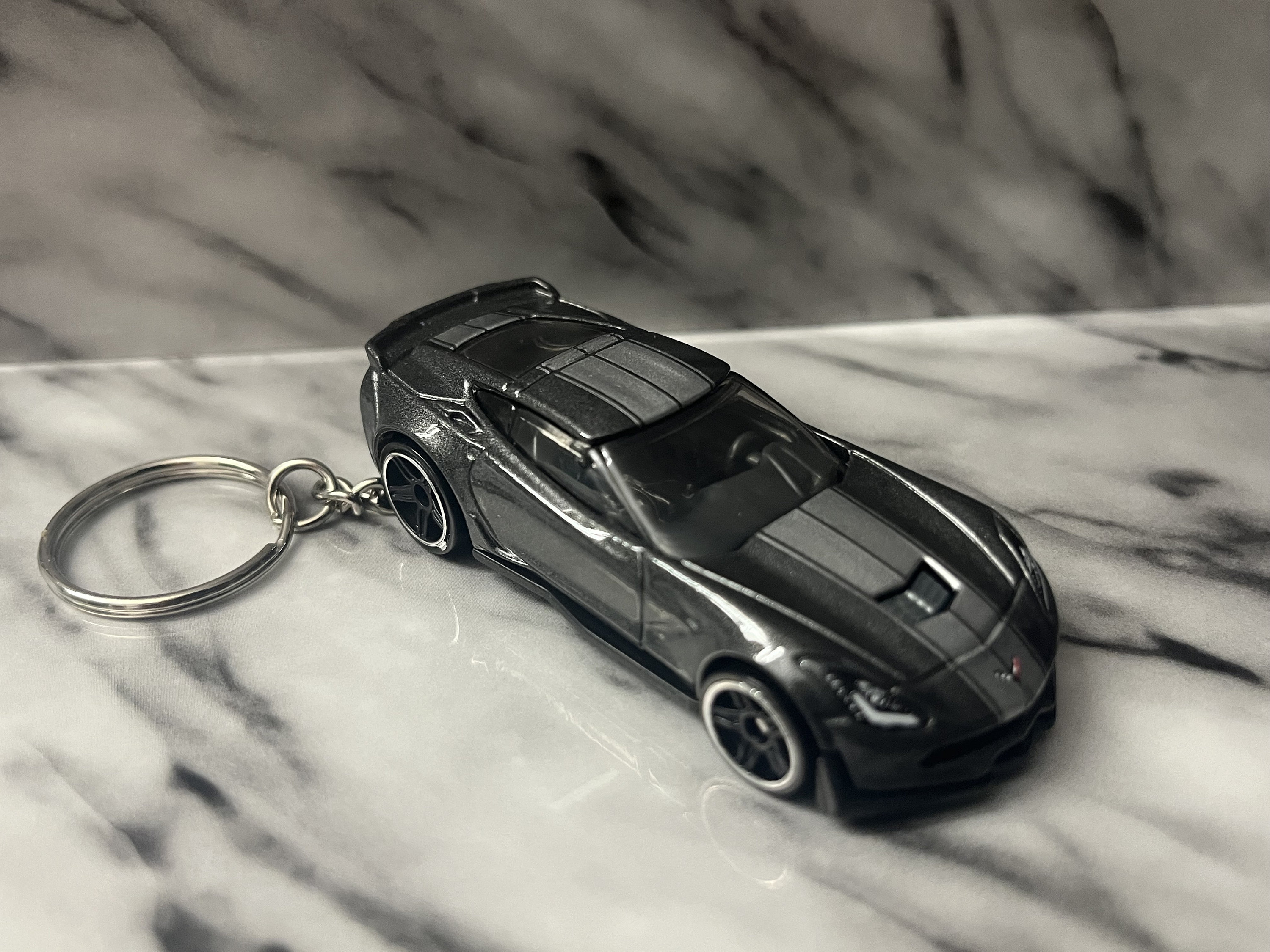 Corvette C7 Z06 Convertible Novelty Keychain Made From 1/64 Diecast ...