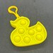 Rubber Duck Pop It Fidget Keychain - Etsy